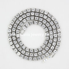24 Inches 5mm Bling Empire Iced Out Crystal Rhinestone Tennis Chain Necklace For Women Jewelry Wedding Gift