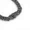 Hot Sale 13.5mm Gunmetal Cuban Chain Necklace For Men Women Hip Hop Rapper Necklace Iced Out Bling Rhinestones Jewelry