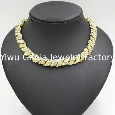 Brand New Men Women Hip Hop Rapper Necklace Gold Plated Rhinestone Iced Out Curb Cuban Chain Necklace For Women Gifts