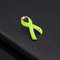 Wholesale Breast Cancer Awareness Brooch Pins Blue Yellow Pink Ribbon Teal Ribbon Cancer Brooch Pins